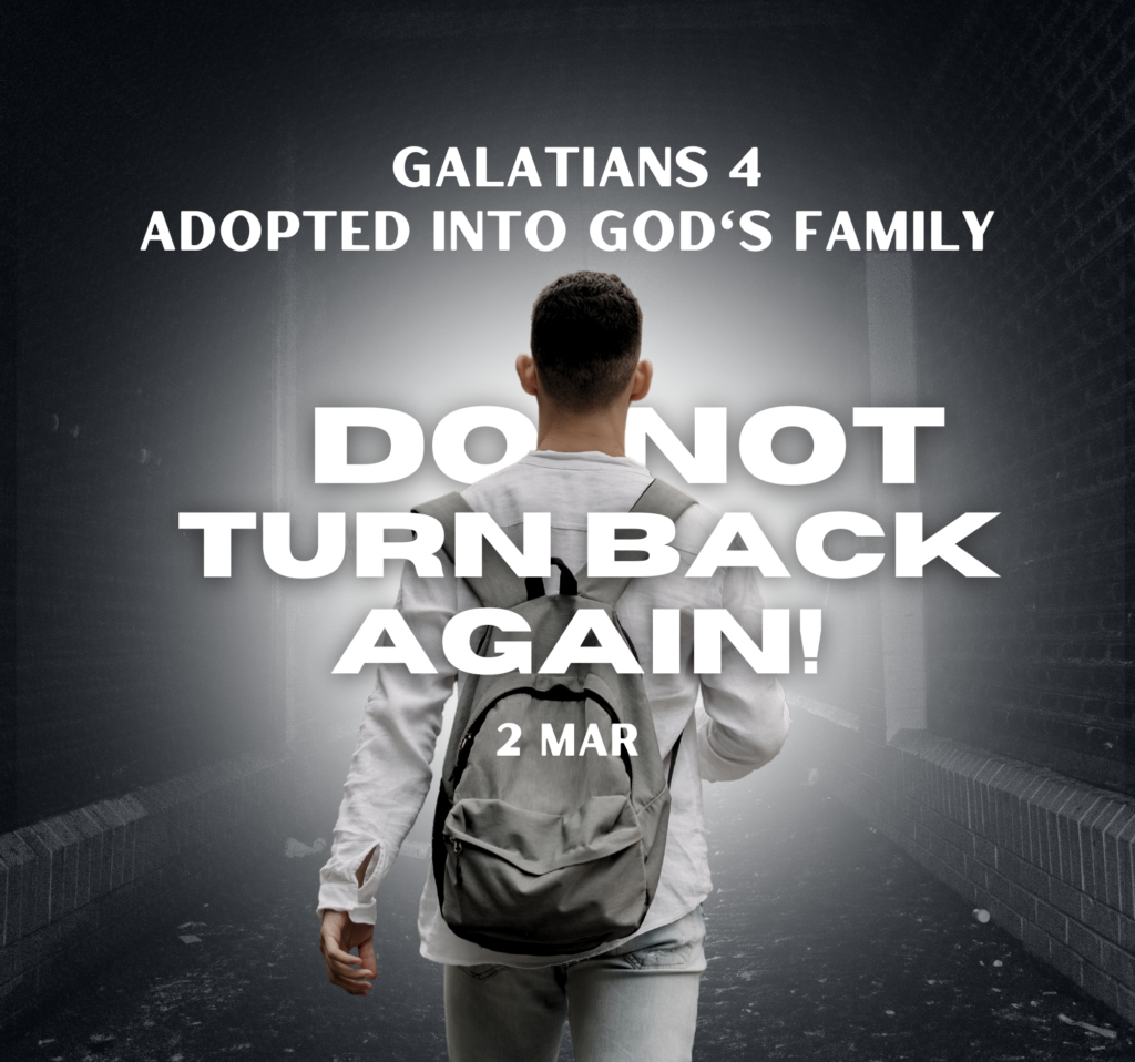 Do Not Turn Back Again! - Agape Baptist Church